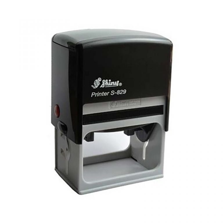 Shiny s829 sello automático personalizado de 63x39 mm. Incluye cartucho